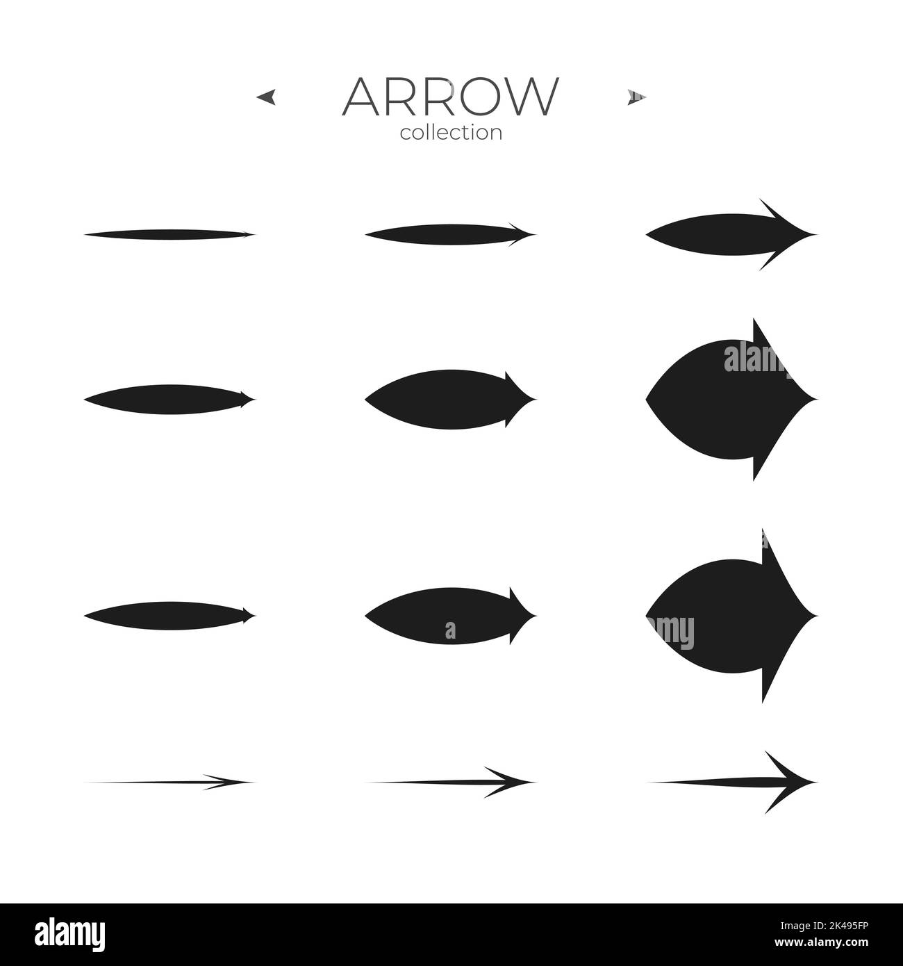 Smooth Line Icons Universal Arrow Icon Trendy Line Style To Use In Web And Mobile Ui Vector