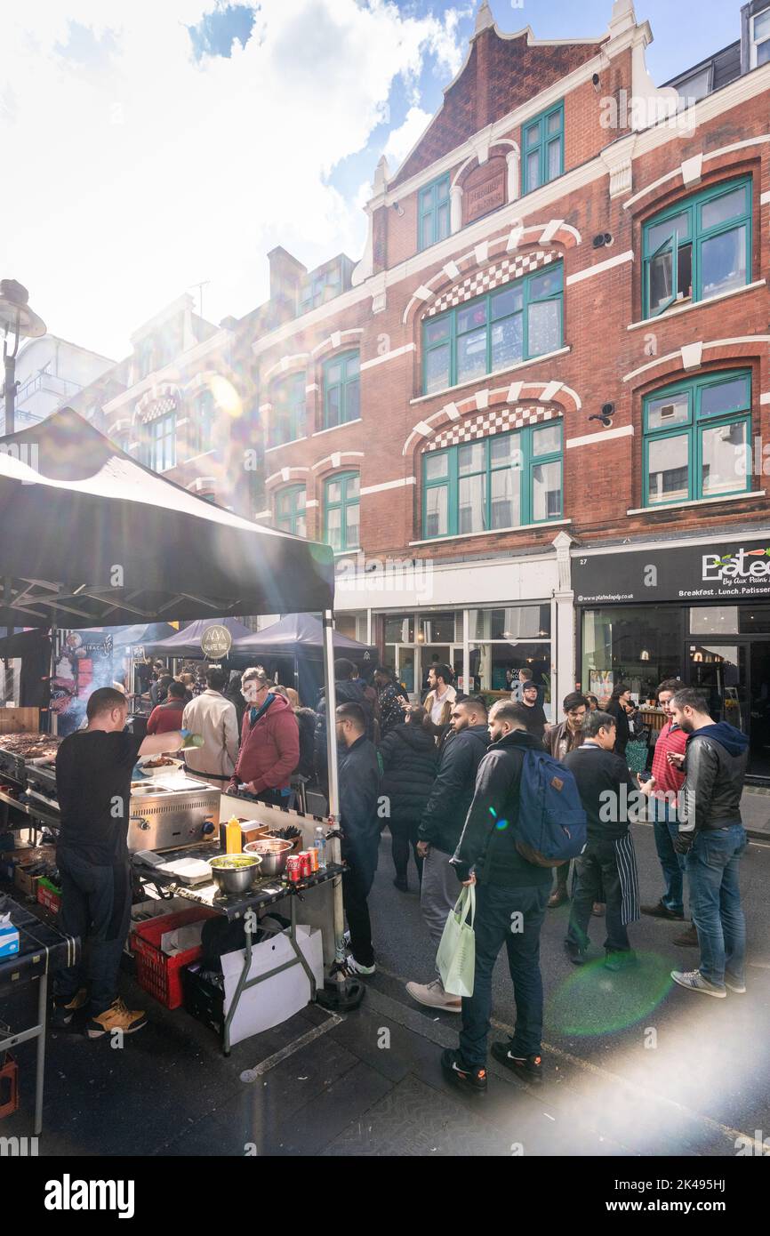 Leather Lane, Hatton Garden Stock Photo - Alamy