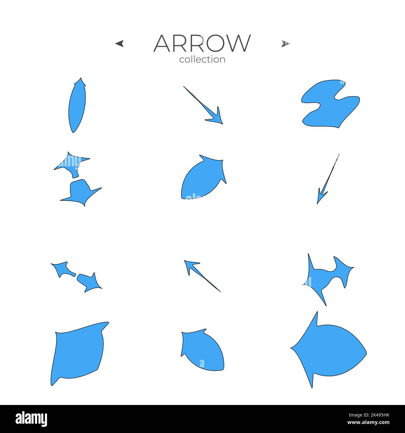 Set of colour arrows. Arrows colorful set. Direction arrows. For ... Set of colour arrows. Arrows colorful set. Direction arrows. For ...