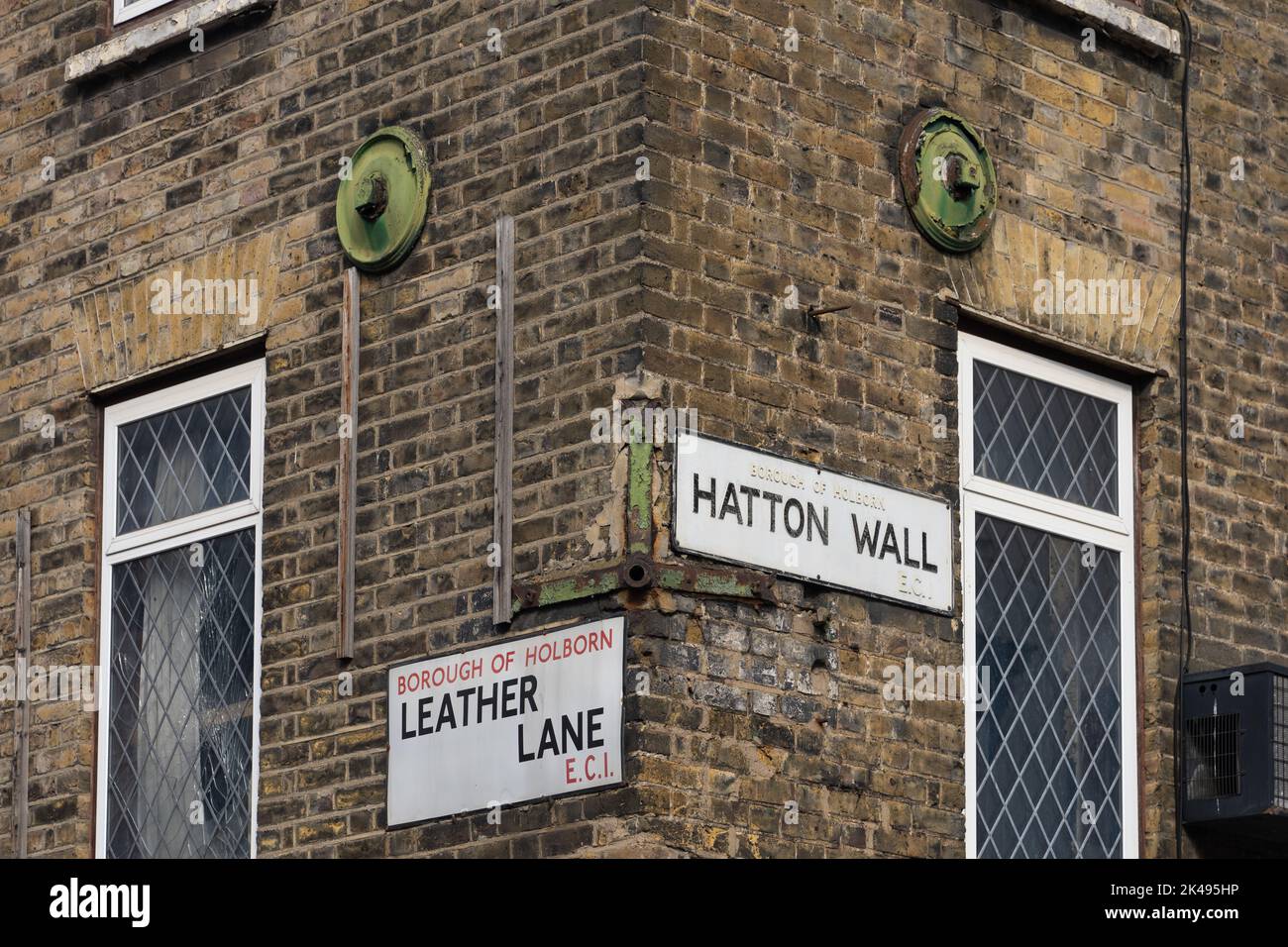 Leather lane sign hi-res stock photography and images - Alamy