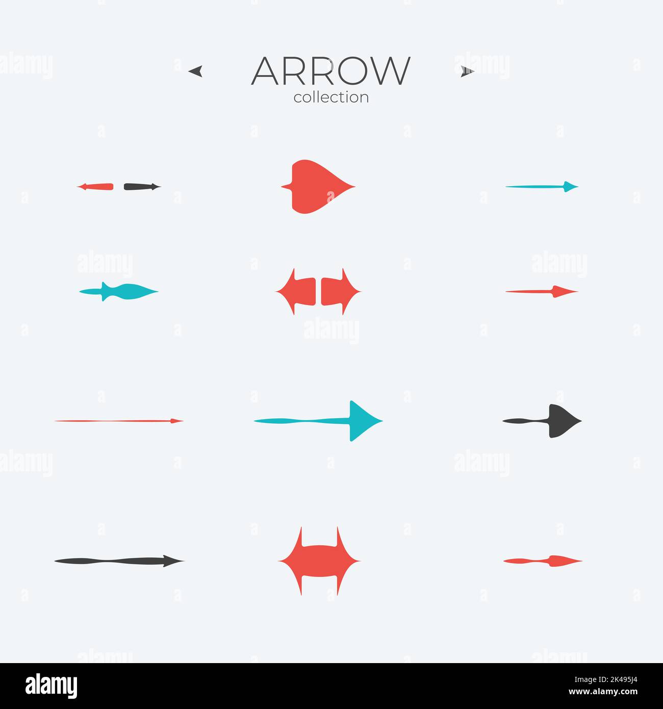 Premium set of arrow line. Line icons collection. Trendy line style ...