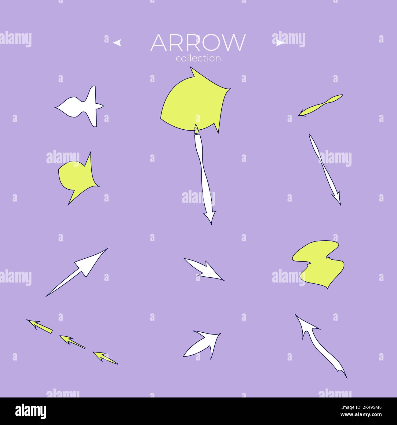 Set of colour arrows. Arrows colorful set. Direction arrows. For ...