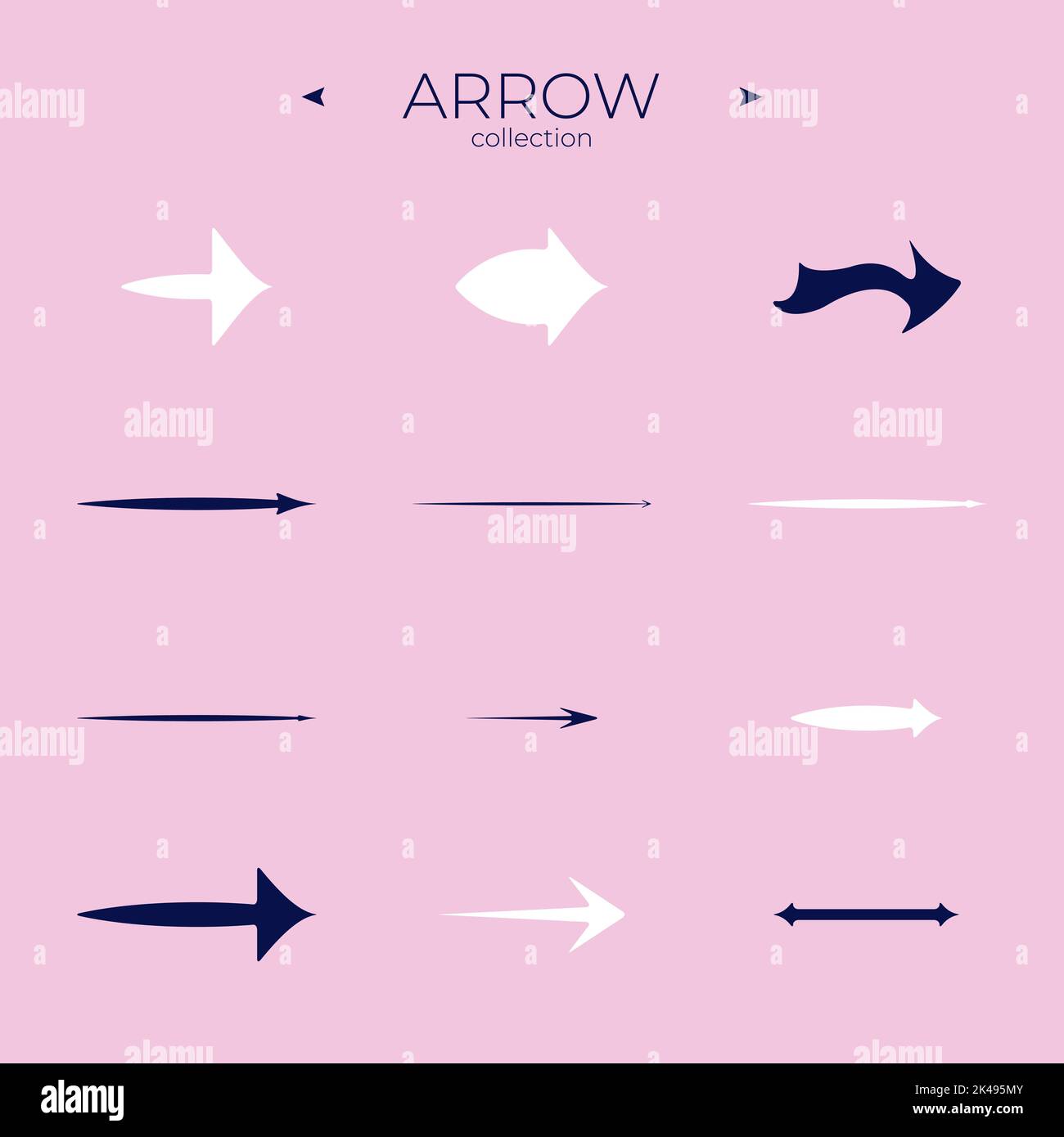 Premium set of arrow line. Line icons collection. Thin line style ...