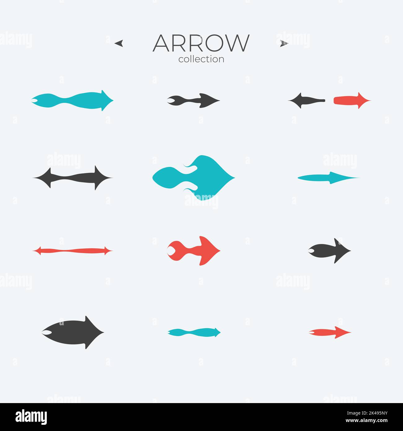 Line Arrow icon set. Arrow vector icon set. Modern vector symbols. Web ...