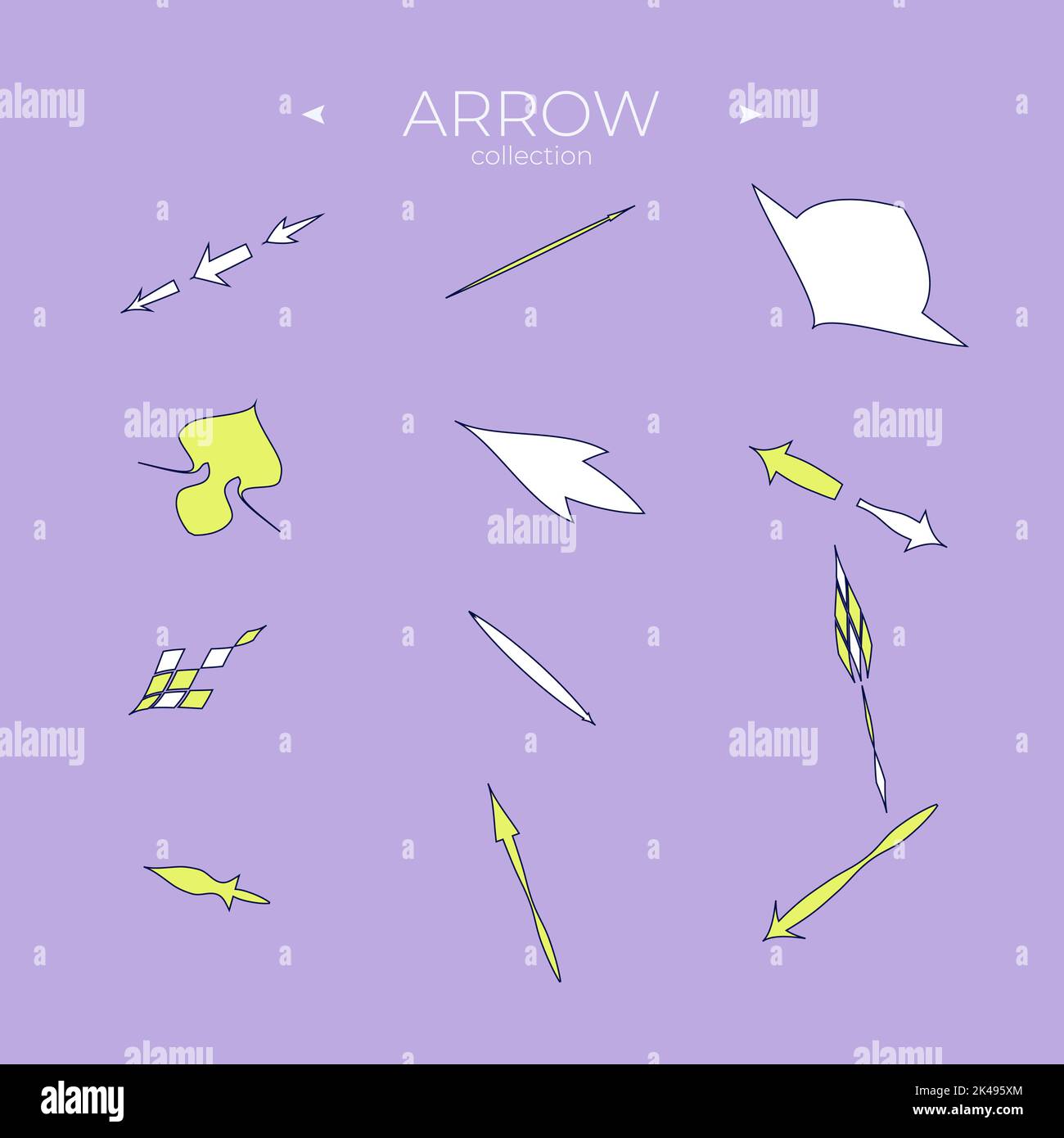 Set of colour arrows. Arrows colorful set. Direction arrows. Curly and ... Set of colour arrows. Arrows colorful set. Direction arrows. Curly and ...