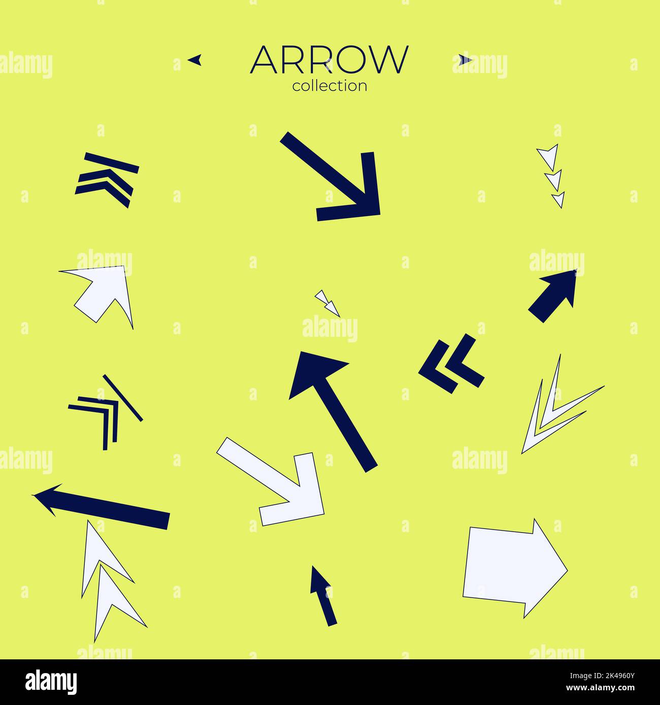 Vector Arrow Icons. Colorful comic arrow. With elegant style. Symbol ...