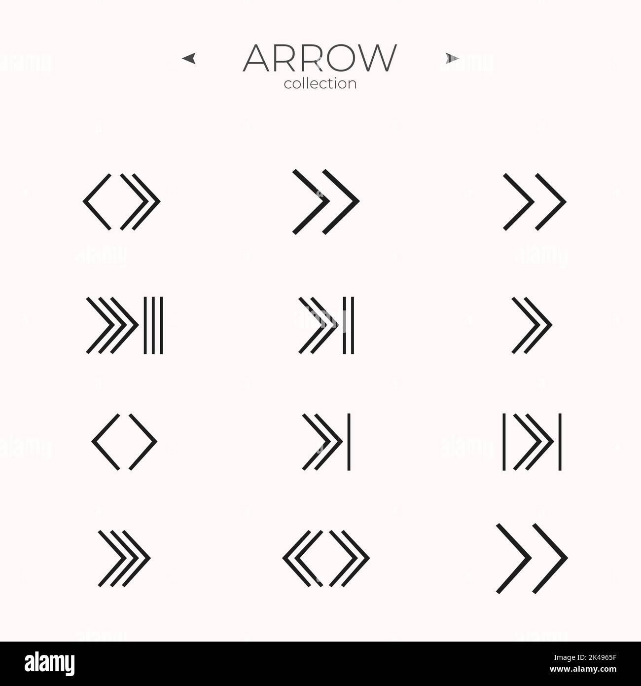 Arow Icons. Arrow vector icon set. Modern vector symbols. Web symbols ...