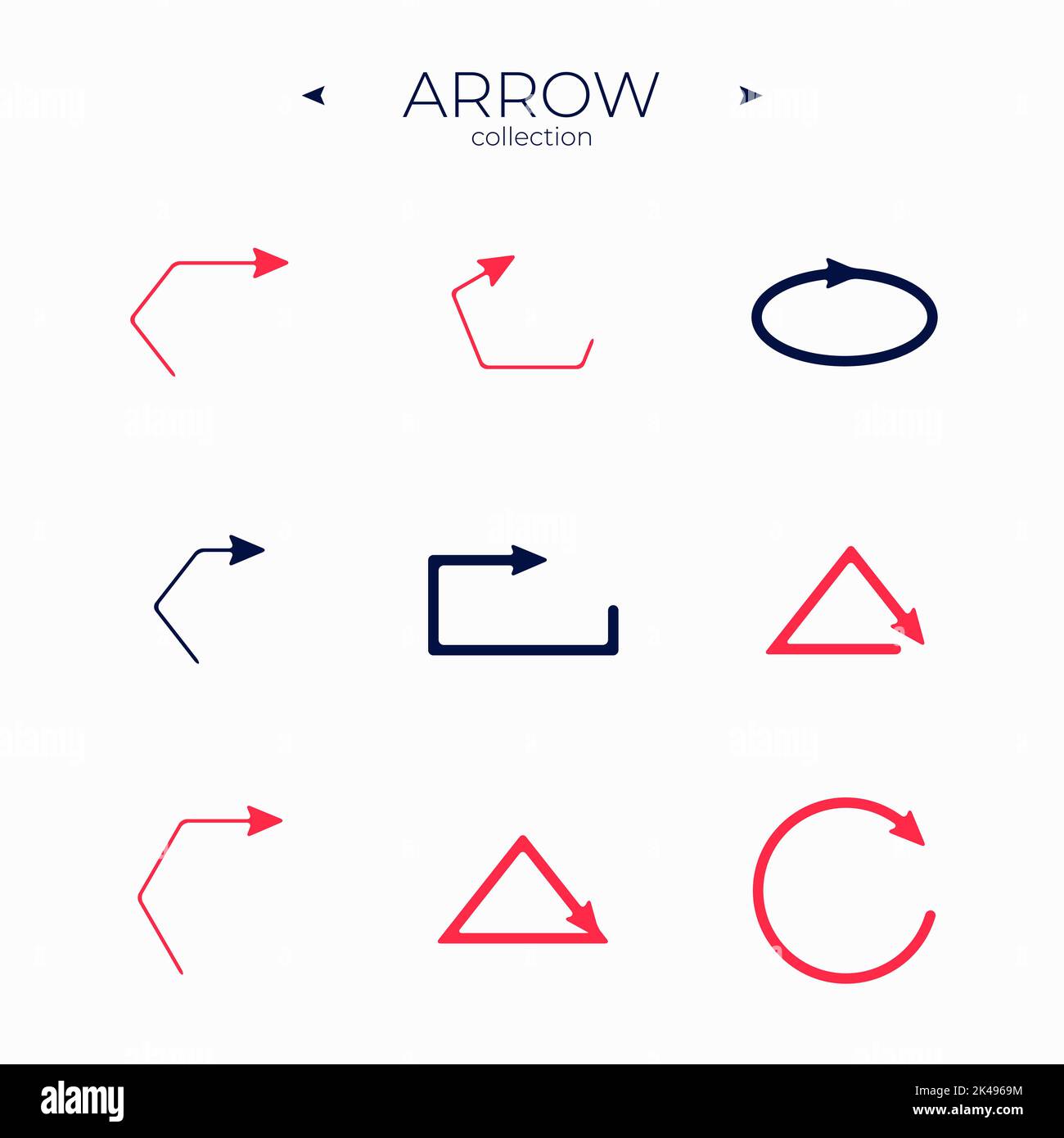 Smooth Line Icons. Universal Arrow icon. Trendy line style. To use in web and mobile UI ...