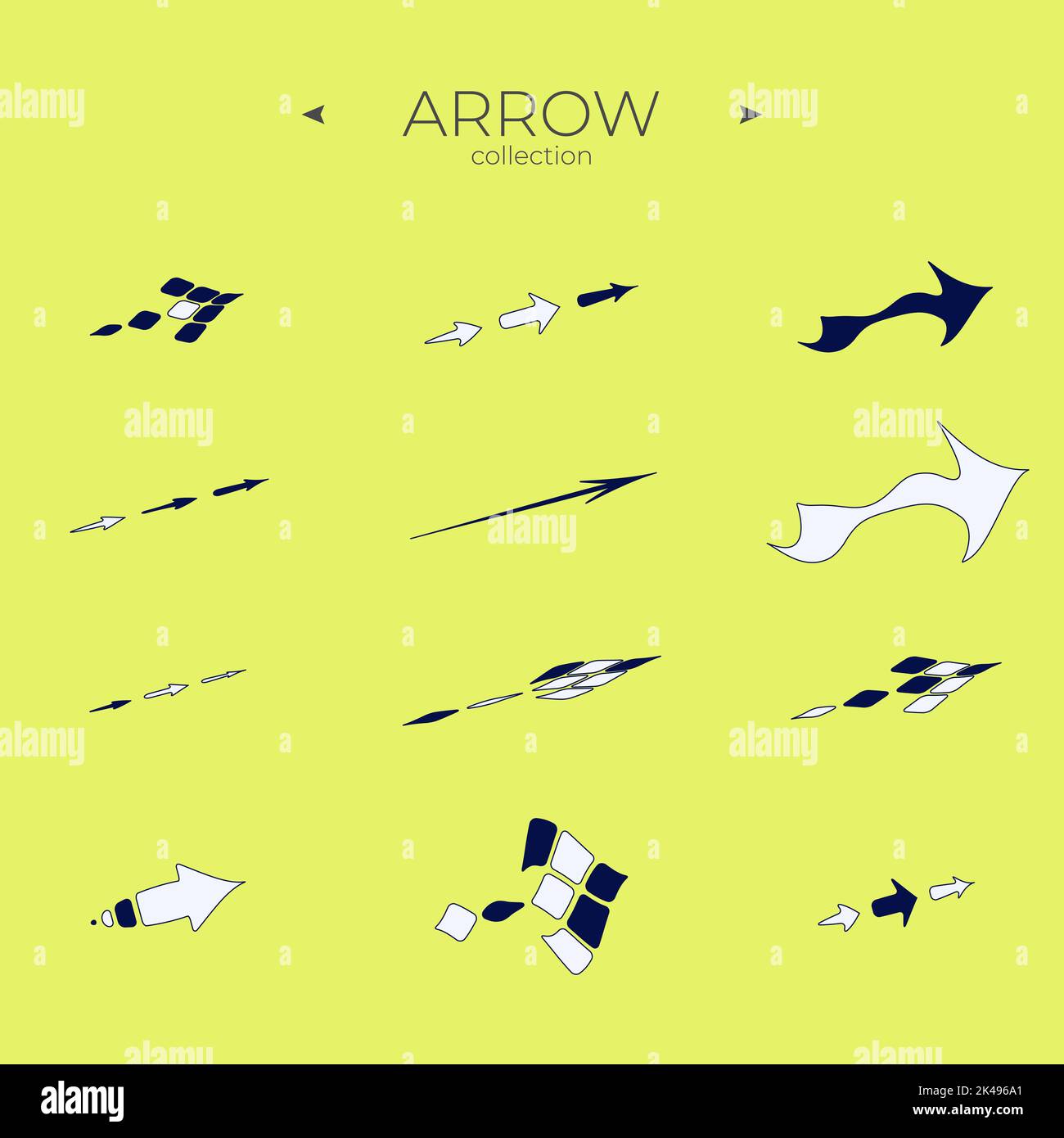 Set of colour arrows. Arrows colorful set. Abstract minimalistic ... Set of colour arrows. Arrows colorful set. Abstract minimalistic ...
