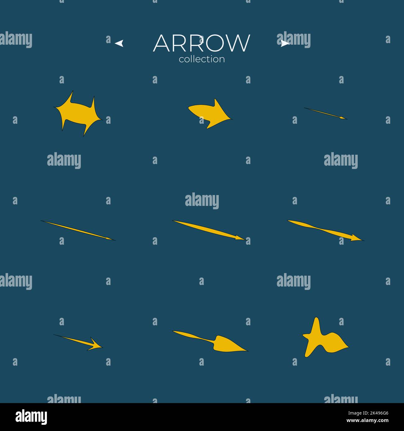 Vector Arrow Icons. Colorful comic arrow. With elegant style. For ...
