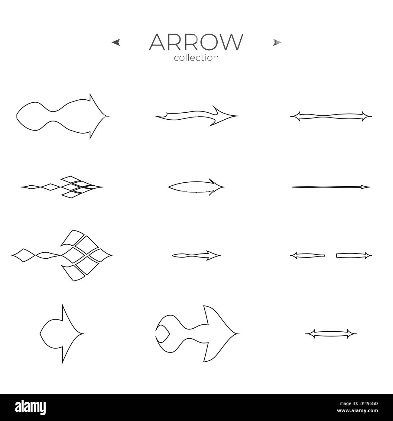 Thin Line Icons Outline Symbol Collection Trendy Line Style Simple Minimal Pictogram