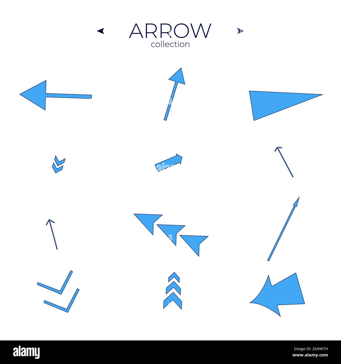 Set of colour arrows. Colorful comic arrow. With elegant style. Symbol ... Set of colour arrows. Colorful comic arrow. With elegant style. Symbol ...