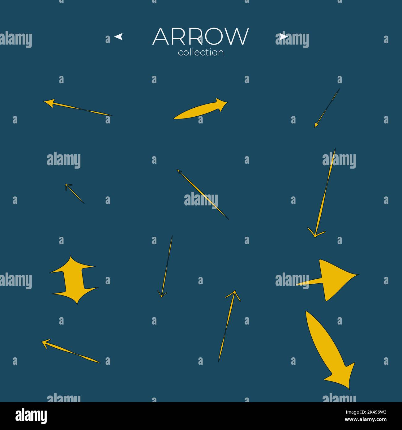 Vector Arrow Icons. Colorful comic arrow. Direction arrows. For website ...