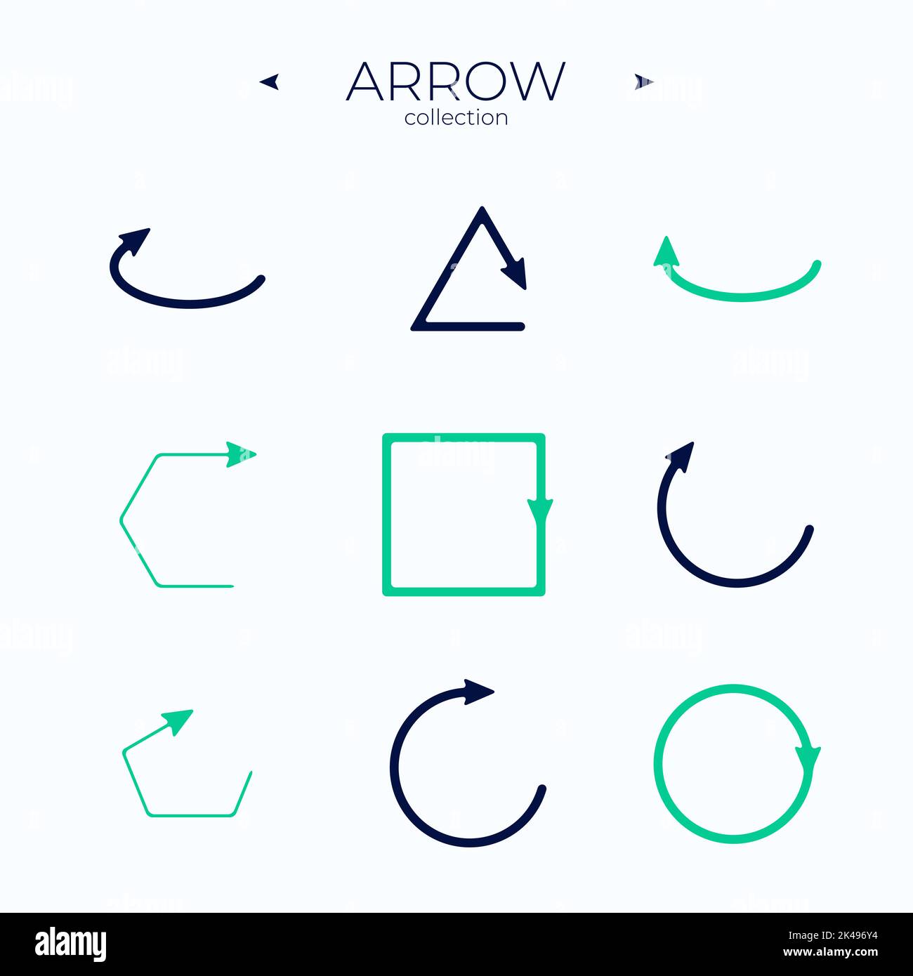 Smooth Line Icons. Universal Arrow icon. Arrow basic UI elements. Simple Minimal Pictogram ...