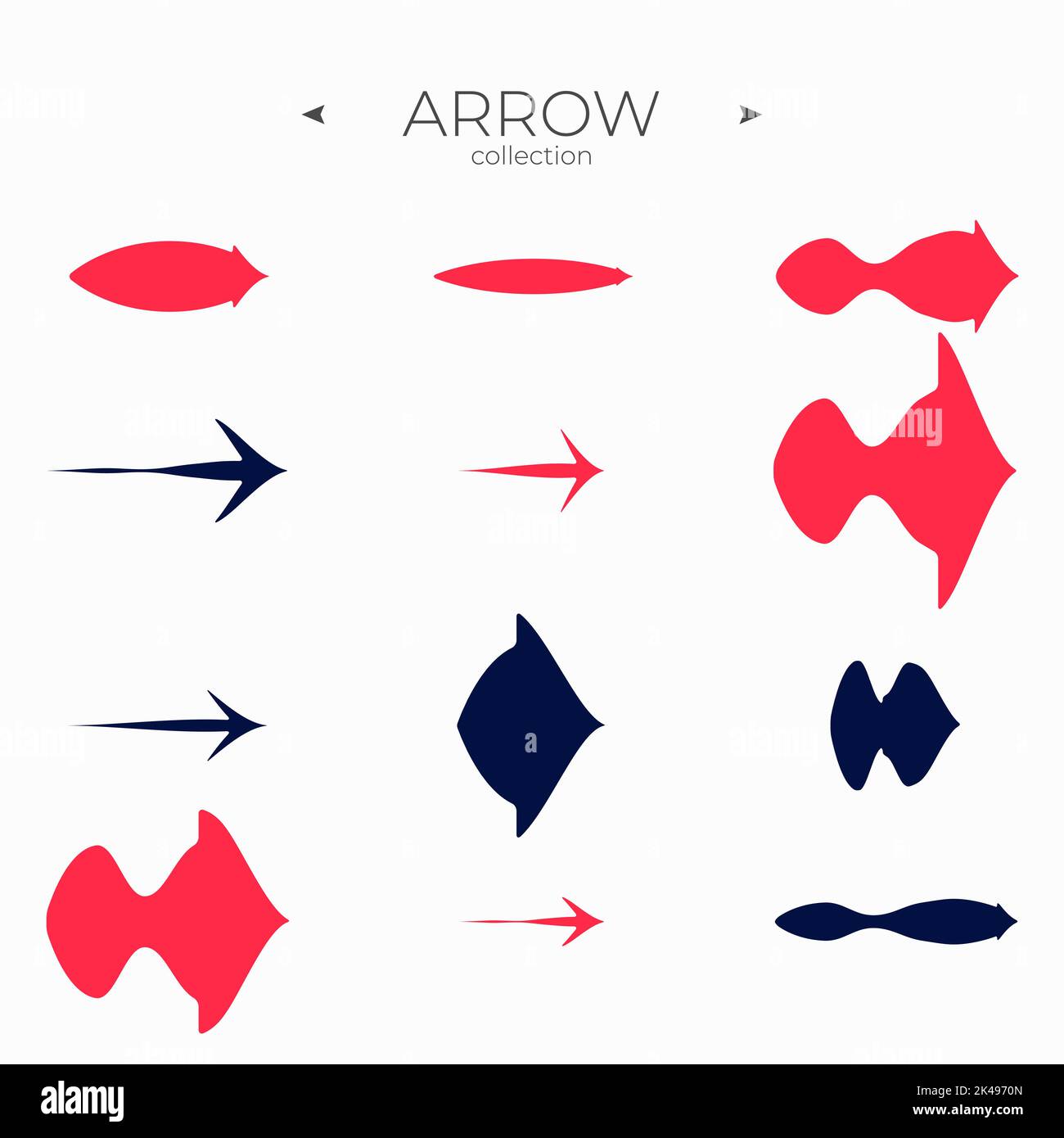 Line Arrow icon set. Universal Arrow icon. Arrow basic UI elements. For Apps. Vector Stock ...