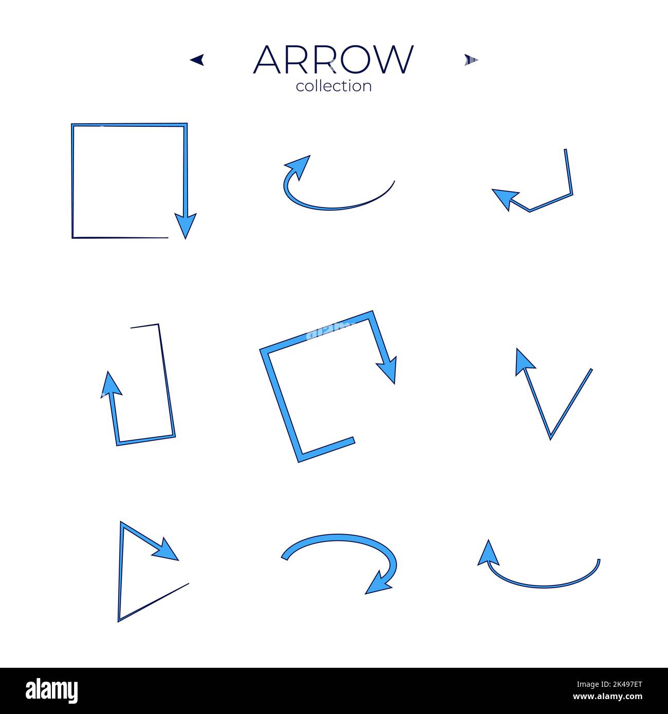 Set of colour arrows. Colorful comic arrow. Abstract minimalistic ... Set of colour arrows. Colorful comic arrow. Abstract minimalistic ...