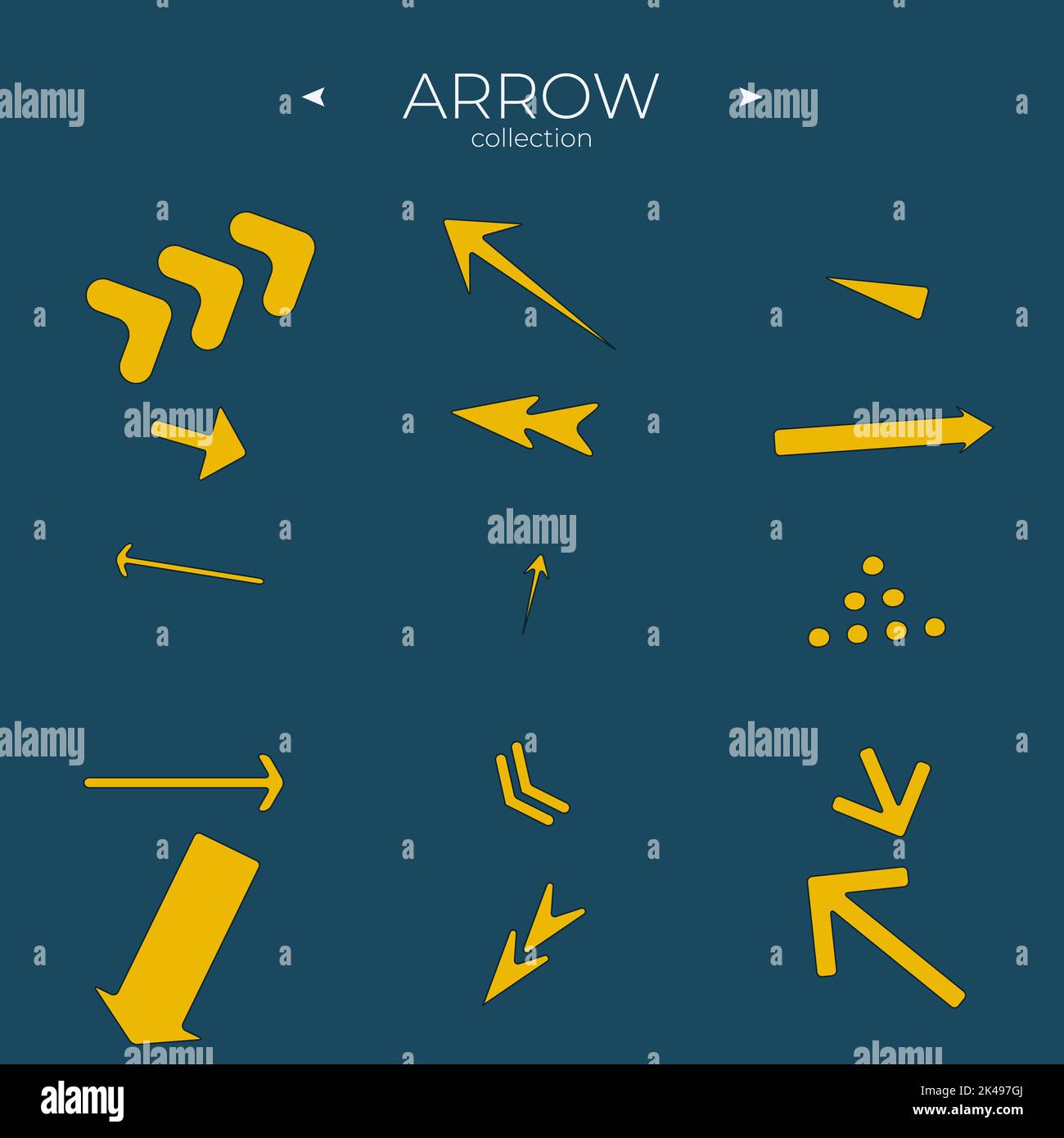 Colorful arrows. Arrows vector collection. Direction arrows. Curly and ...