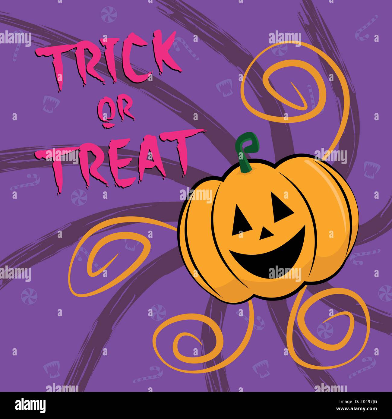 Holiday pumpkin october trick Stock Vector Images - Alamy
