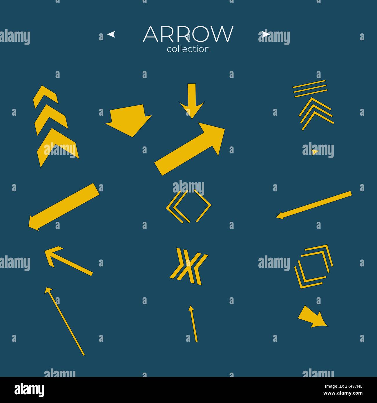 Vector Arrow Icons Arrows Vector Collection Direction Arrows Symbol Set Vector Navigation