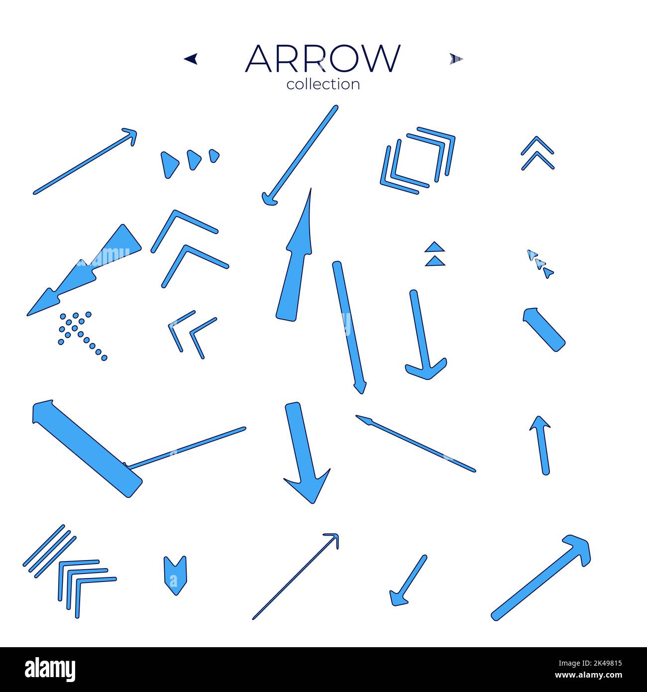 Set of arrows. Arrows colorful set. Direction arrows. For website ...