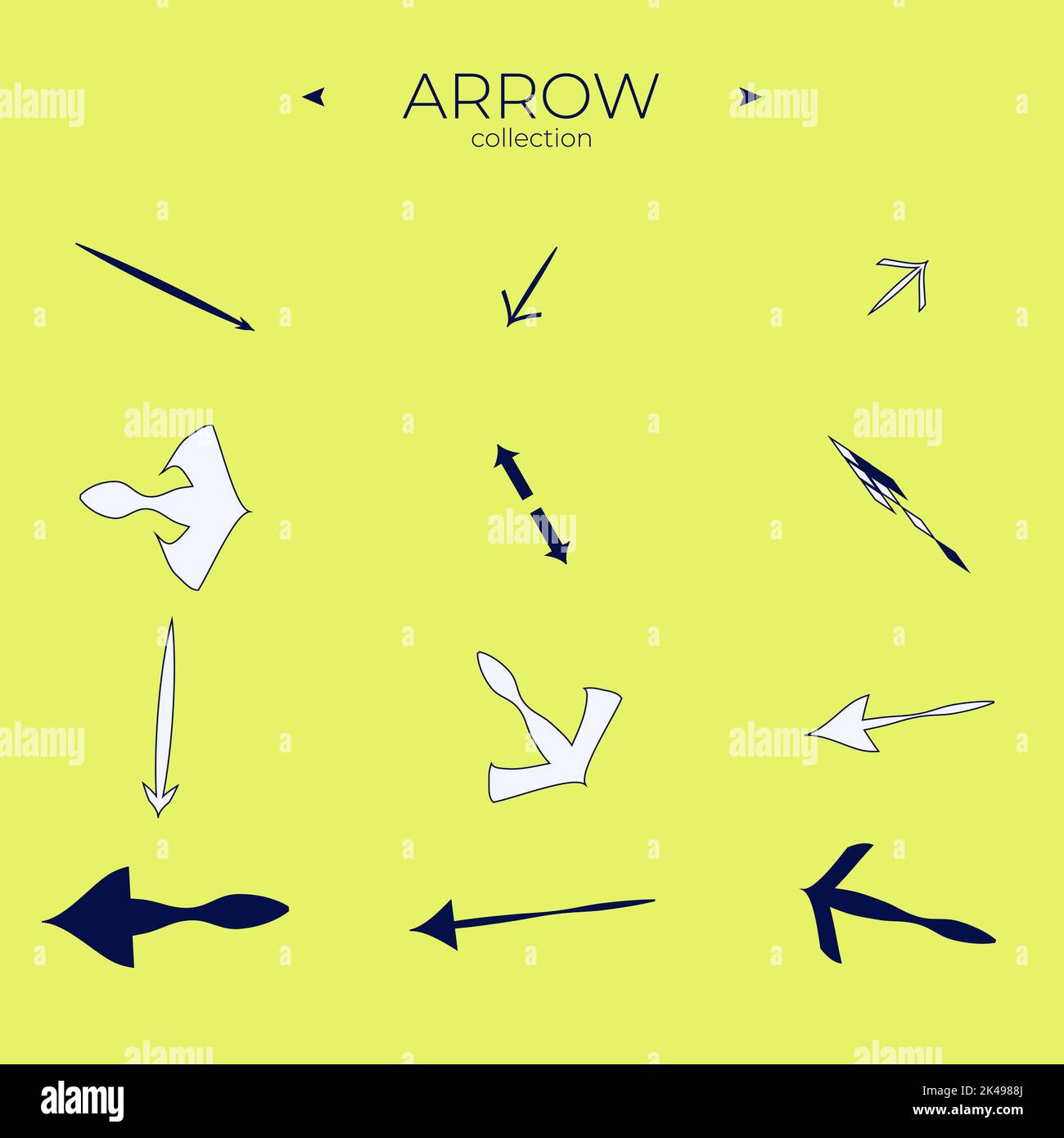 Set of colour arrows. Arrows vector collection. Arrow logo concept ...
