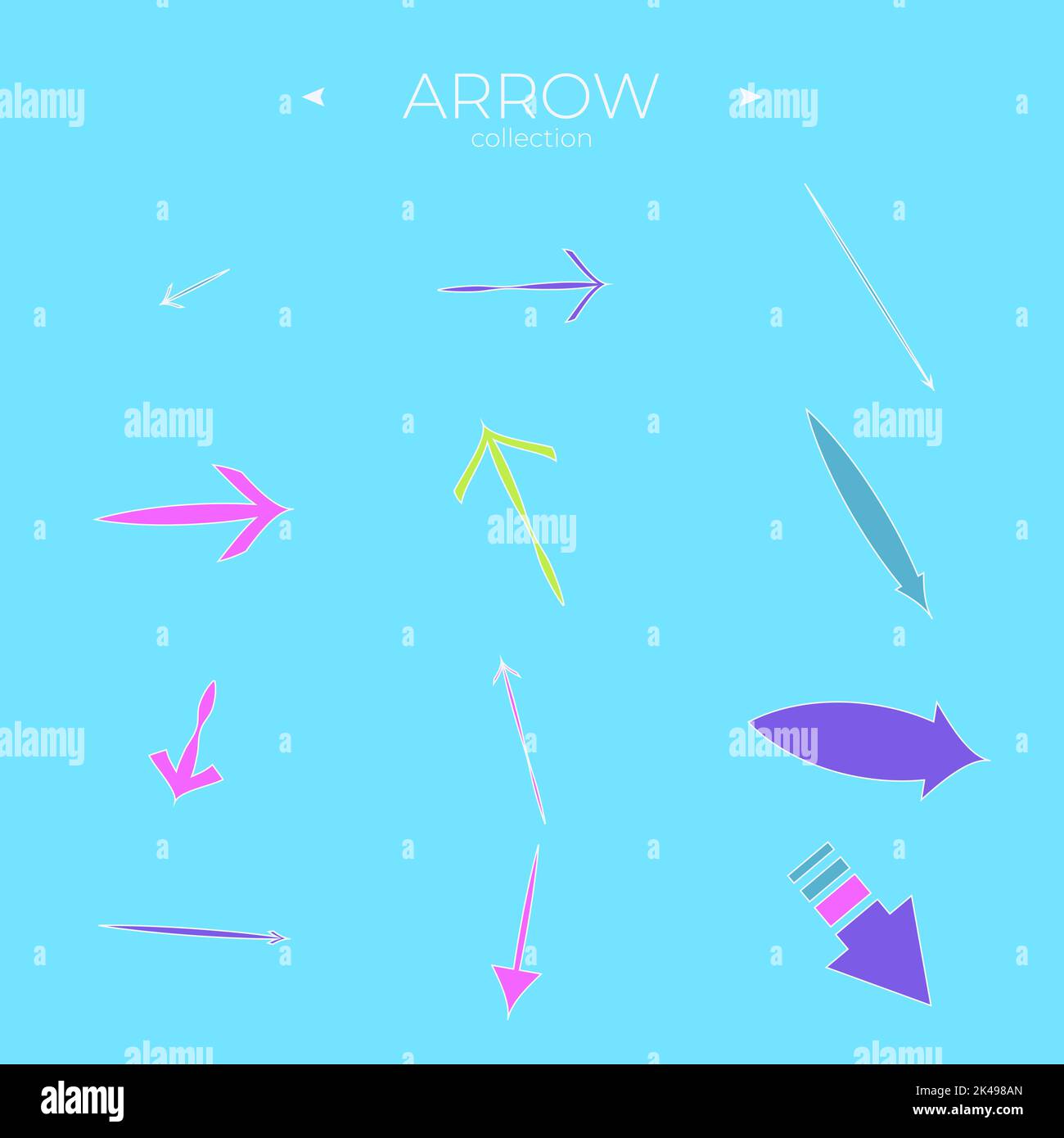 Vector Arrow Icons. Arrows vector collection. With elegant style ...