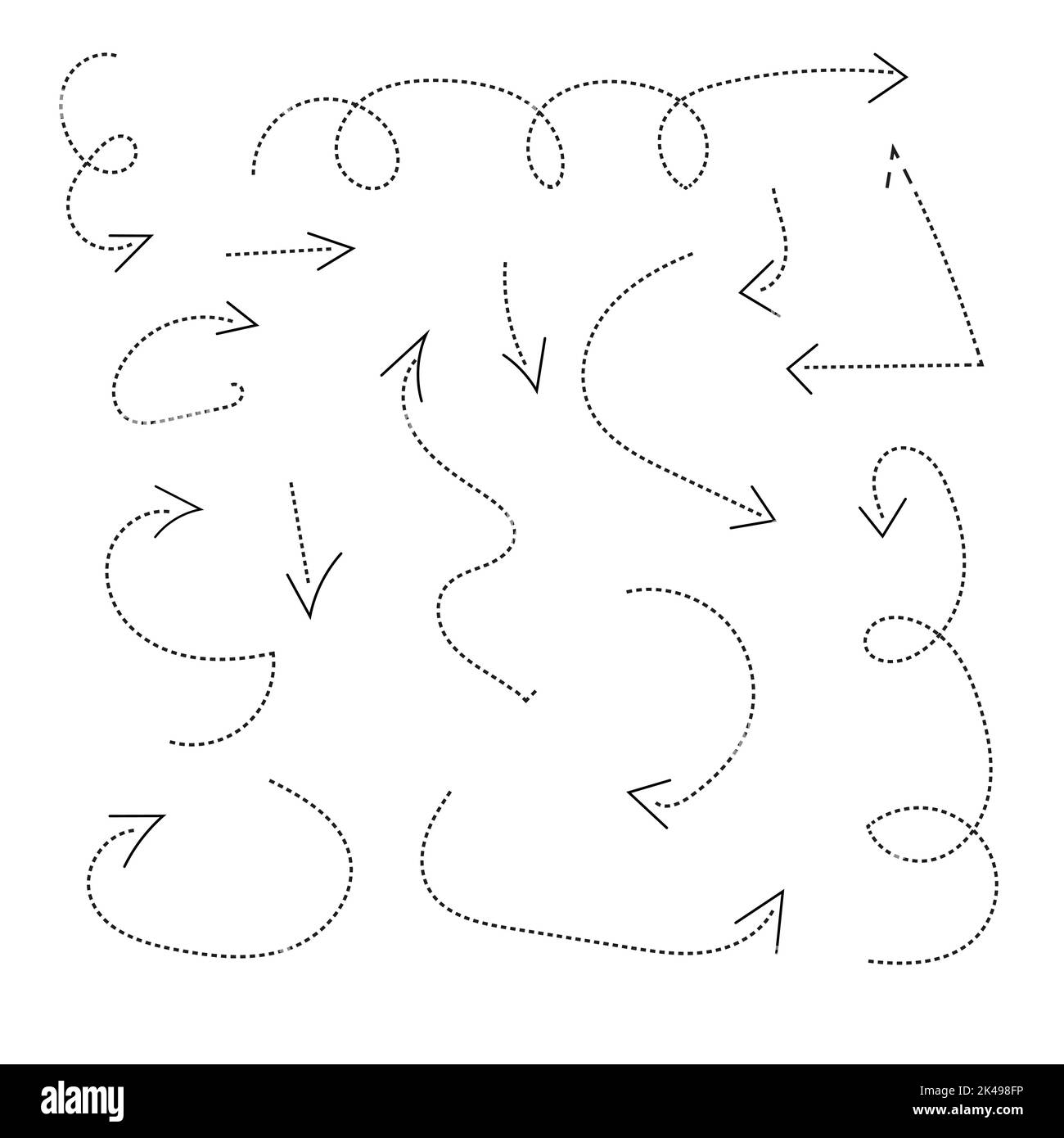 Grunge arrows vector set . Hand drawn abstract Vector set. Grunge ...