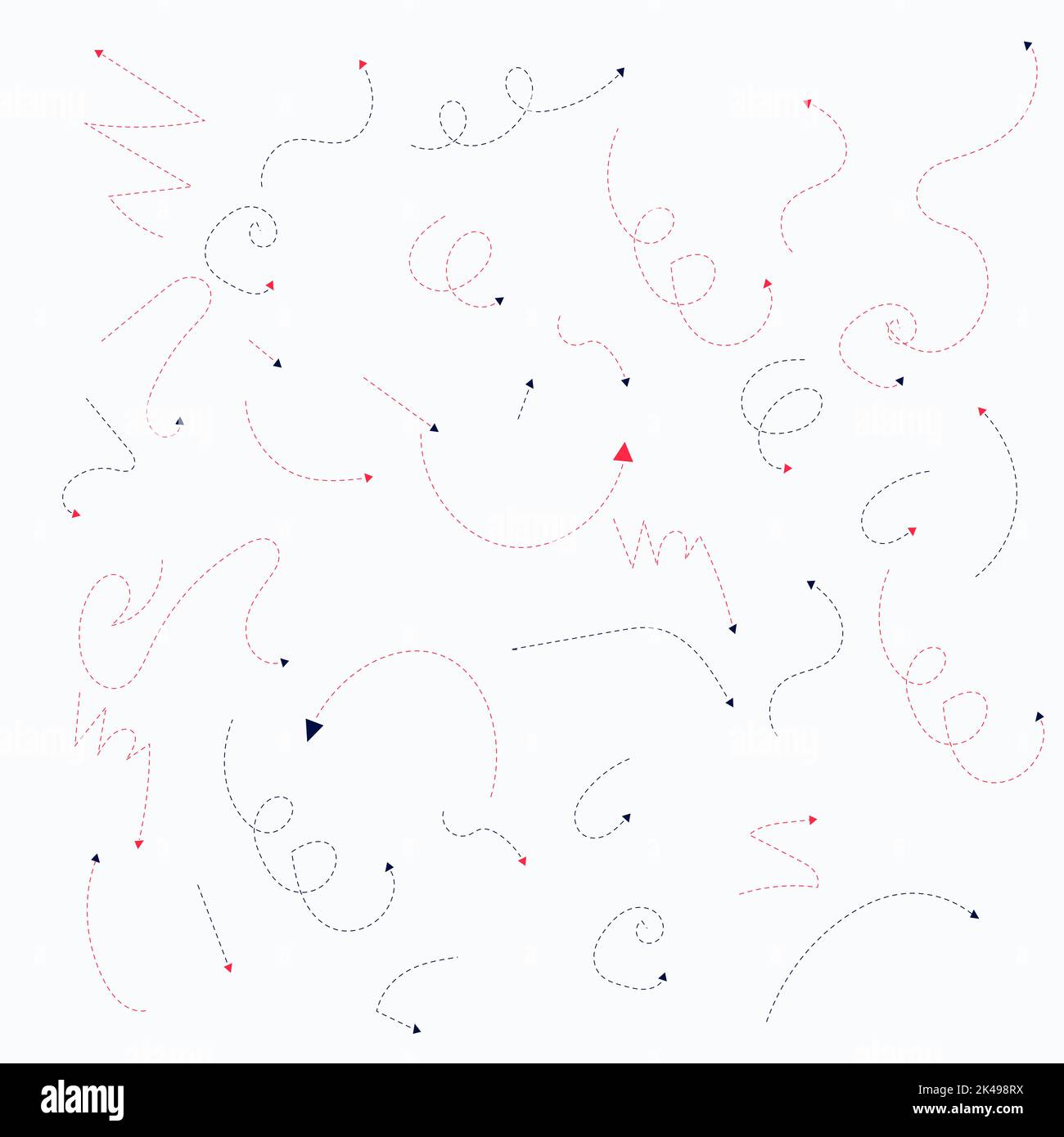 Various sketchy Doodle Arrows. Hand drawn abstract Vector set ...