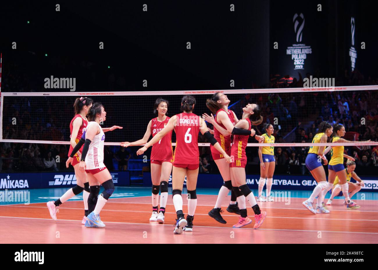 Arnhem Netherlands 1st Oct 2022 Players Of China Celebrate During