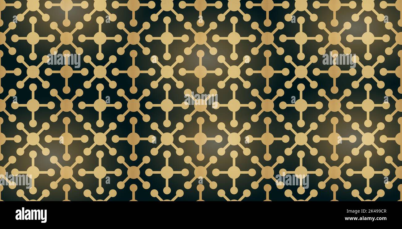 Black And Gold Elegant Damask Background Black & Gold Damask