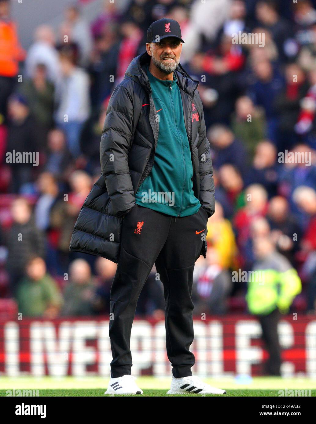 Liverpool manager jurgen klopp ahead premier league match anfield hi ...