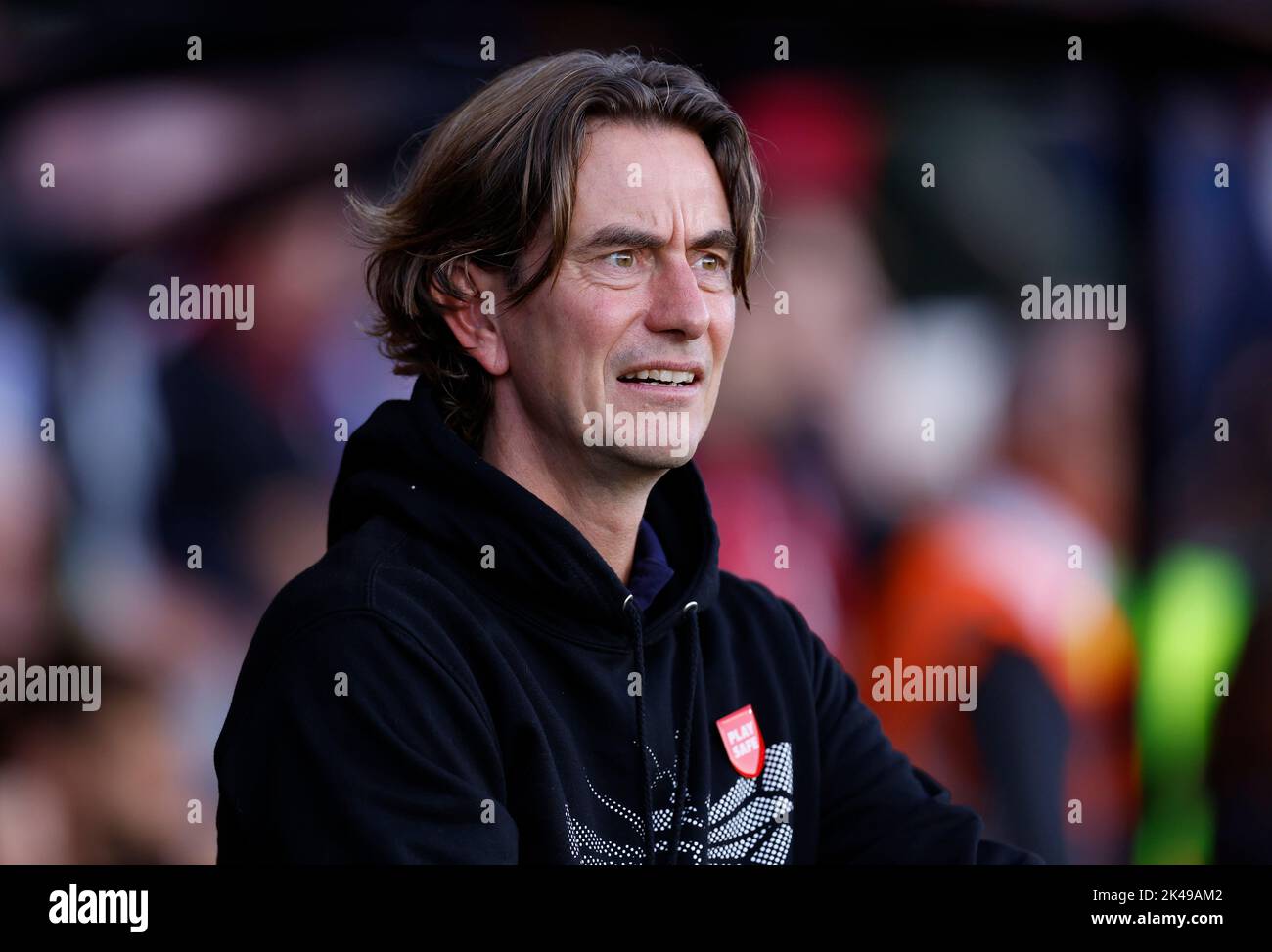 Brentford manager Thomas Frank before the Premier League match at the ...
