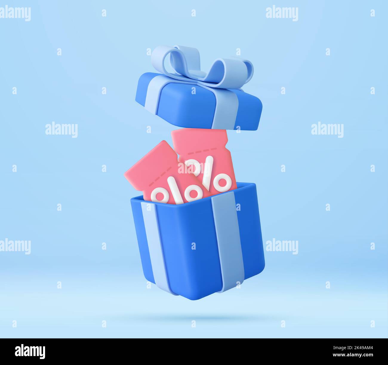 3D open gift box surprise, earn point concept, loyalty program and get ...