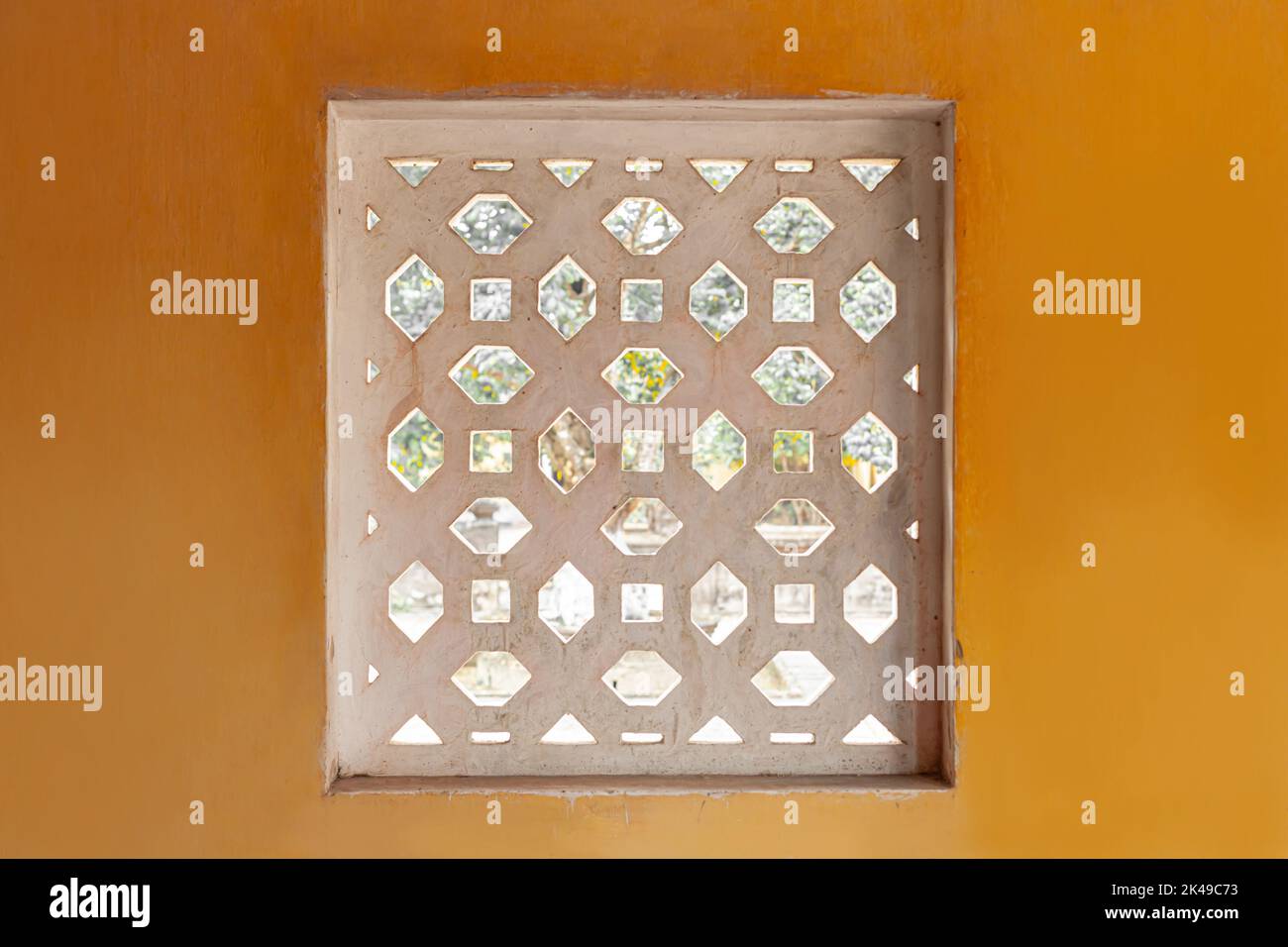 Photograph of traditional vietnam ventilation block pattern Stock Photo ...
