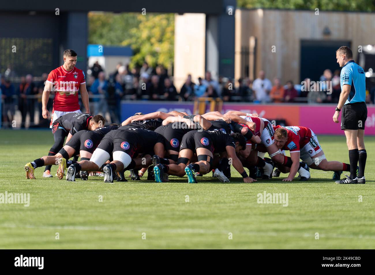 Saracens scrum during the Gallagher Premiership match Saracens vs ...