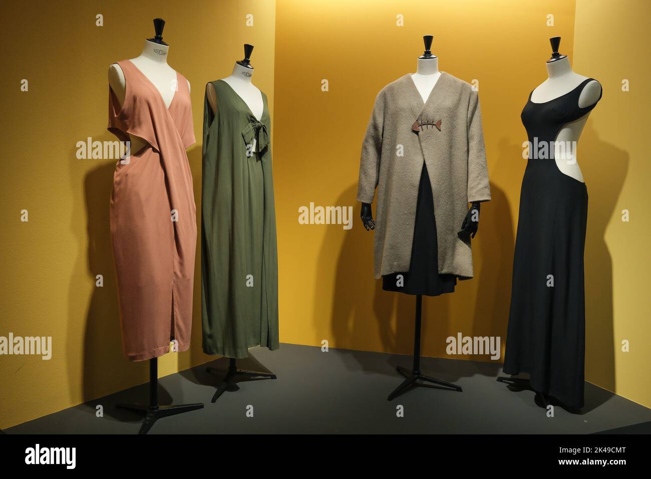 Madrid, Spain. 01st Oct, 2022. Dresses are displayed during the ...