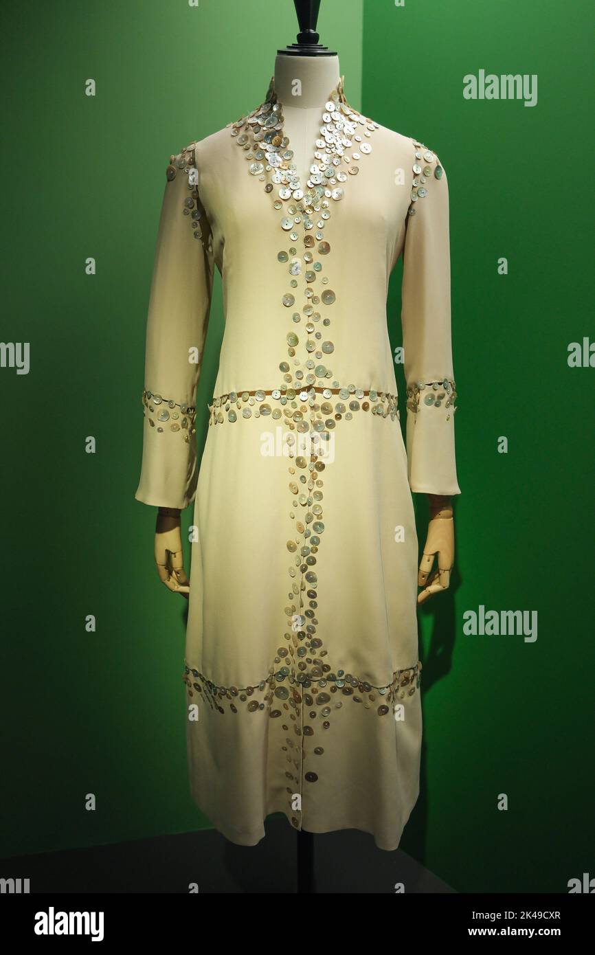 Madrid, Spain. 01st Oct, 2022. A dress is displayed during the ...