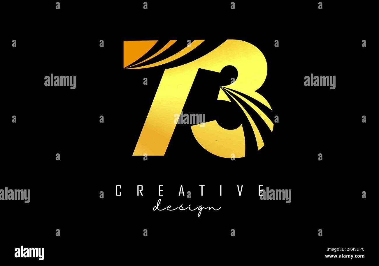 Golden Creative number 365 logo with leading lines and road concept ...