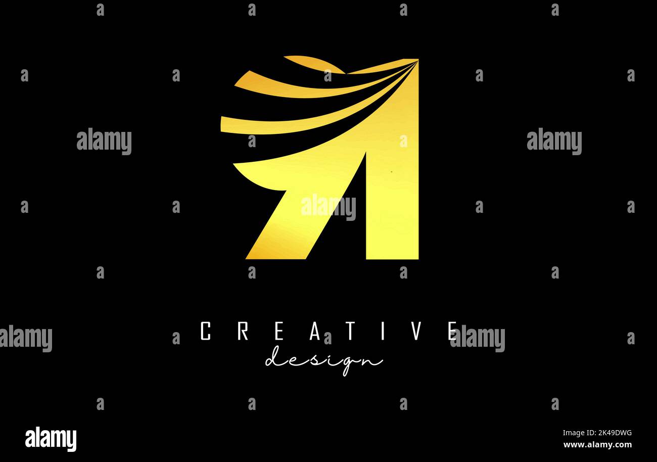 Golden Creative number 365 logo with leading lines and road concept ...