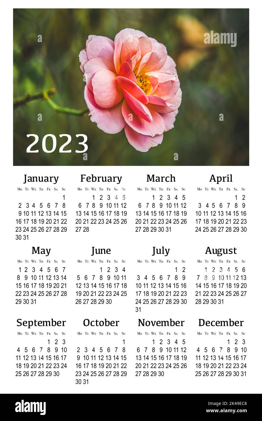 Modern 2023 calendar Cut Out Stock Images & Pictures - Alamy