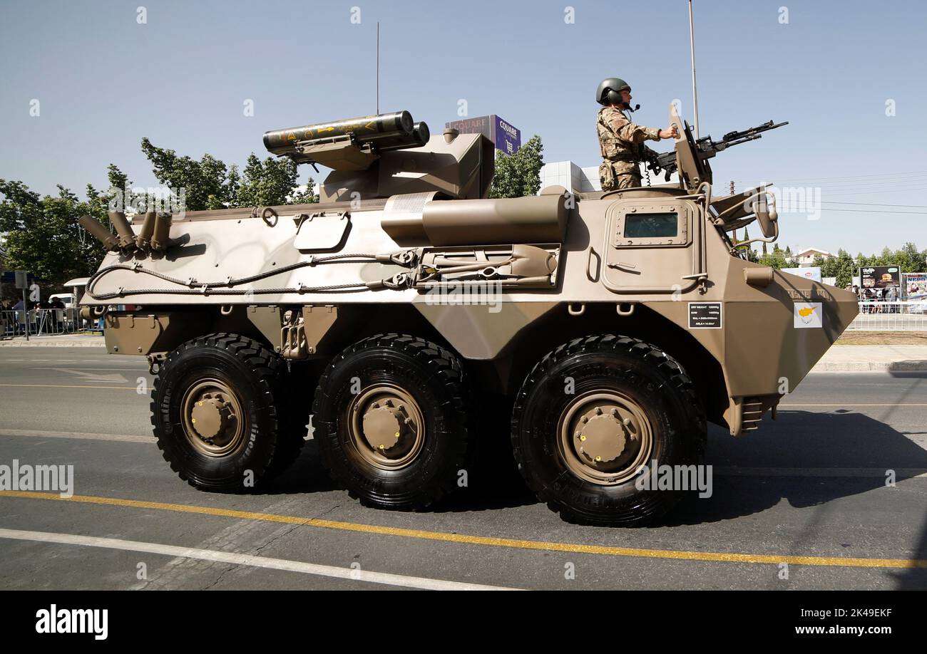 Nicosia, Cyprus. 1st Oct, 2022. A soldier of Cypriot National Guard ...