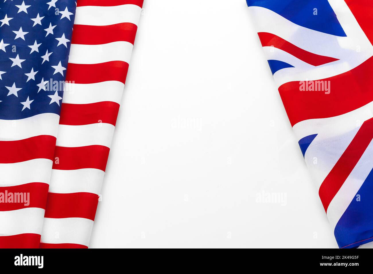British american flags together hi-res stock photography and images - Alamy