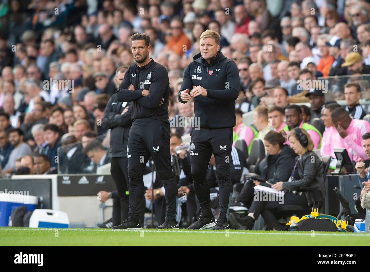 London, UK. 01st Oct, 2022. Eddie Howe manager of Newcastle United ...