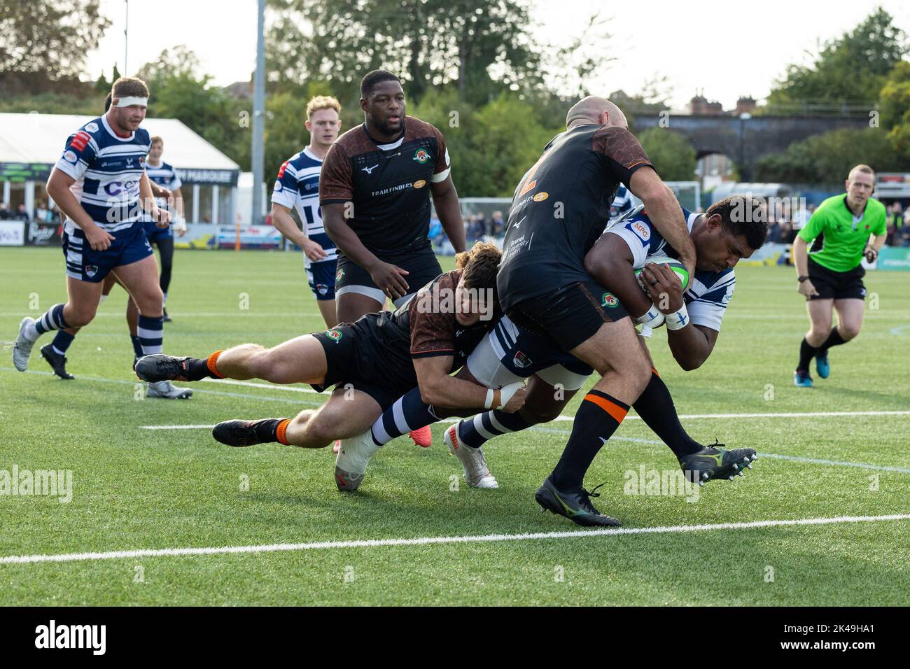 Senitiki Nayalo of Coventry Rugby tryduring the The Championship match ...