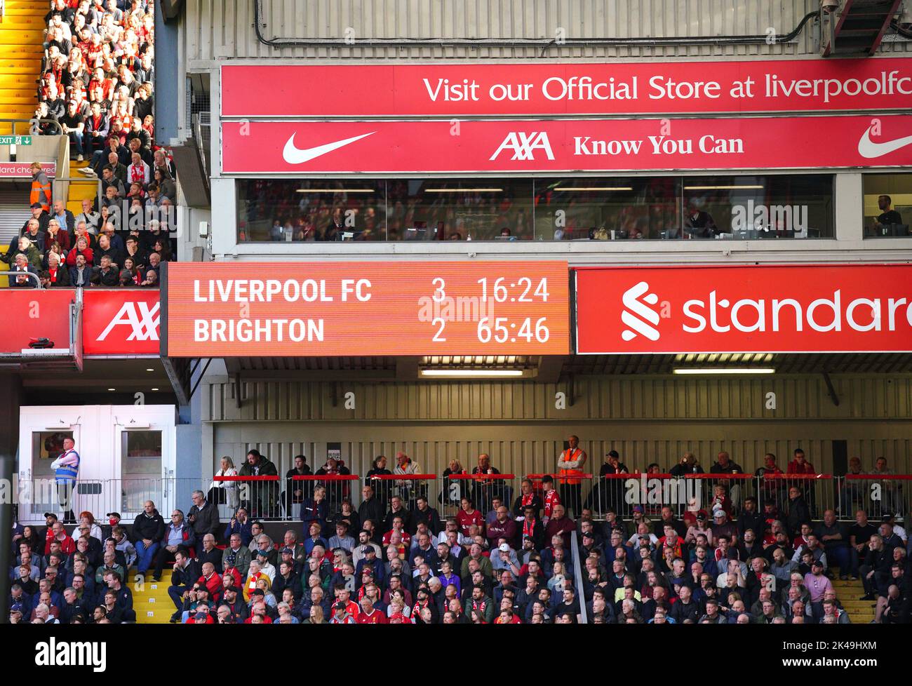 General view scoreboard reading liverpool hi-res stock photography and ...