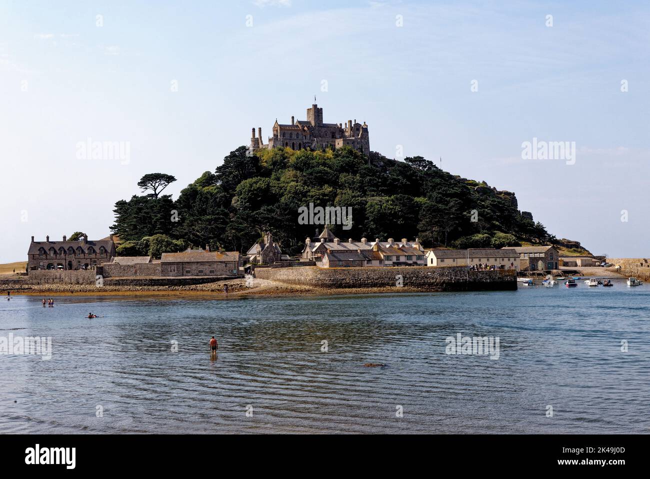 Iconic landmark of St. Michael Mount - the Cornish counterpart of Mont ...
