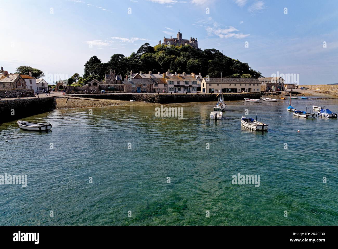 The harbour and village at St. Michael's Mount - the Cornish ...