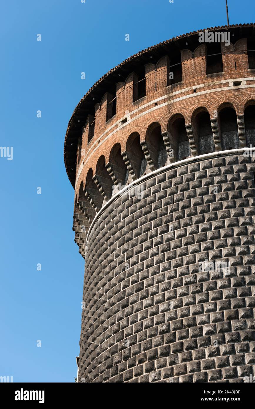 Sforza Castle (Castello Sforzesco), XV century. Milan, Lombardy, Italy ...