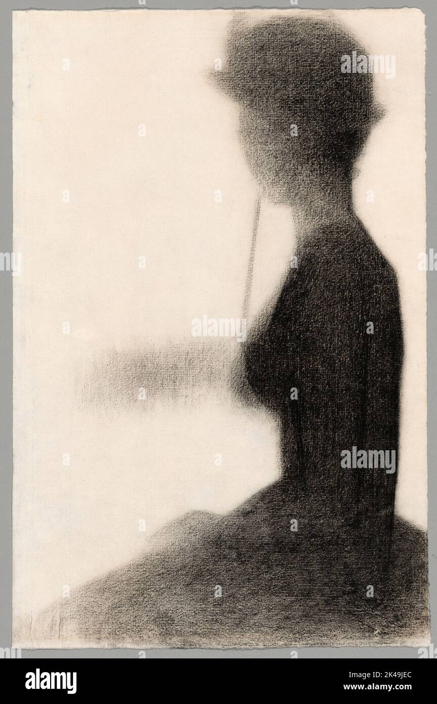 Seated Woman with a Parasol (study for La Grande Jatte). Georges Seurat ...