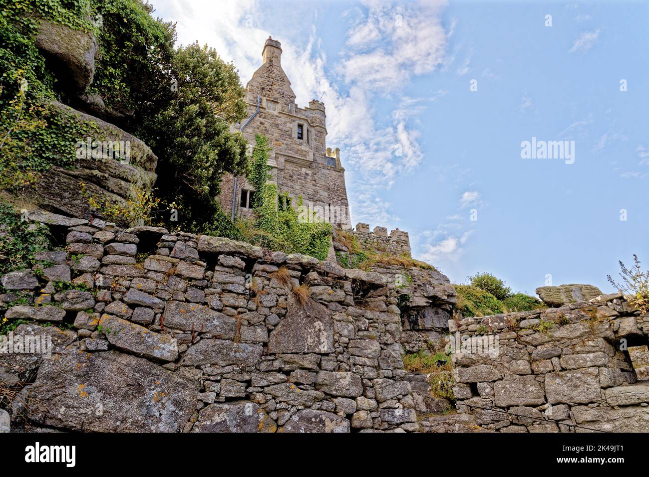 Iconic landmark of St. Michael Mount - the Cornish counterpart of Mont ...